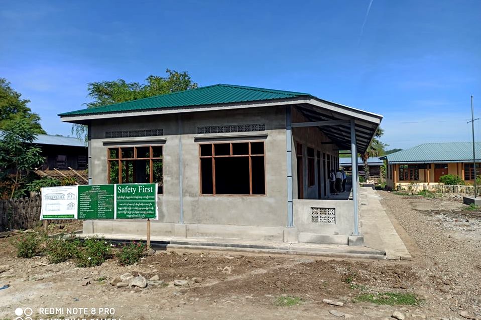 Construction of school building completed by 75 percent | Myanmar ...